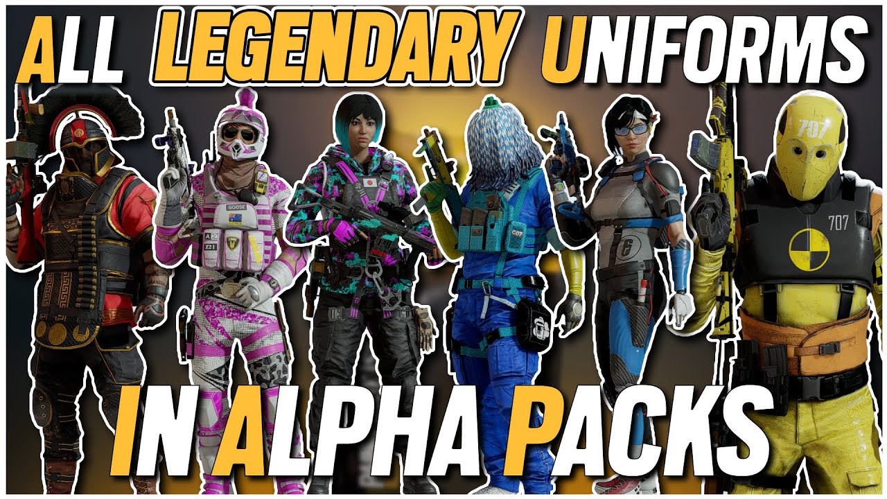 ALL LEGENDARY UNIFORMS IN ALPHA PACKS - Operation North Star - YouTube