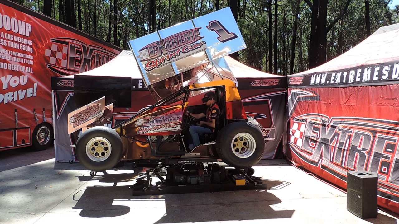 Full Size Full Motion VR Sprintcar Simulator - YouTube