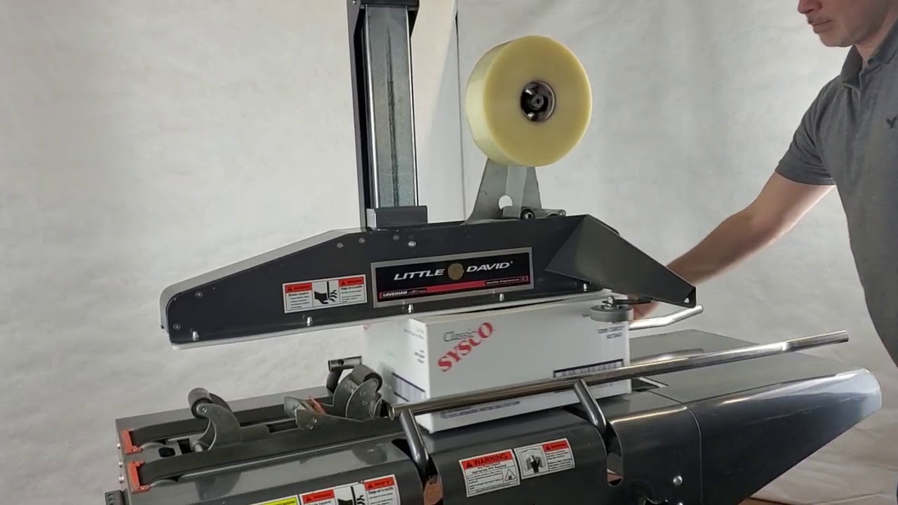 LITTLE DAVID LOVESHAW LDUE/3 UNIFORM CASE SEALER Top & Bottom Box Taper ...