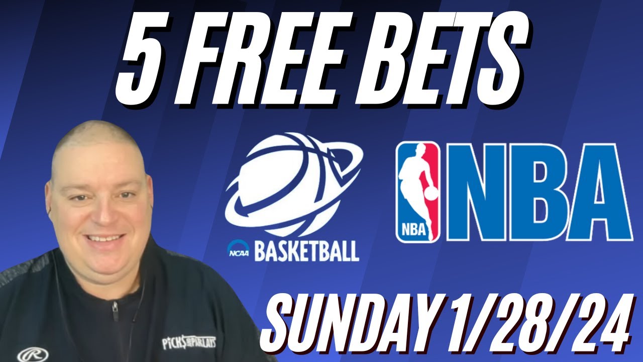 Sunday 5 Free Betting Picks & Predictions - 1/28/24 l Picks & Parlays - YouTube