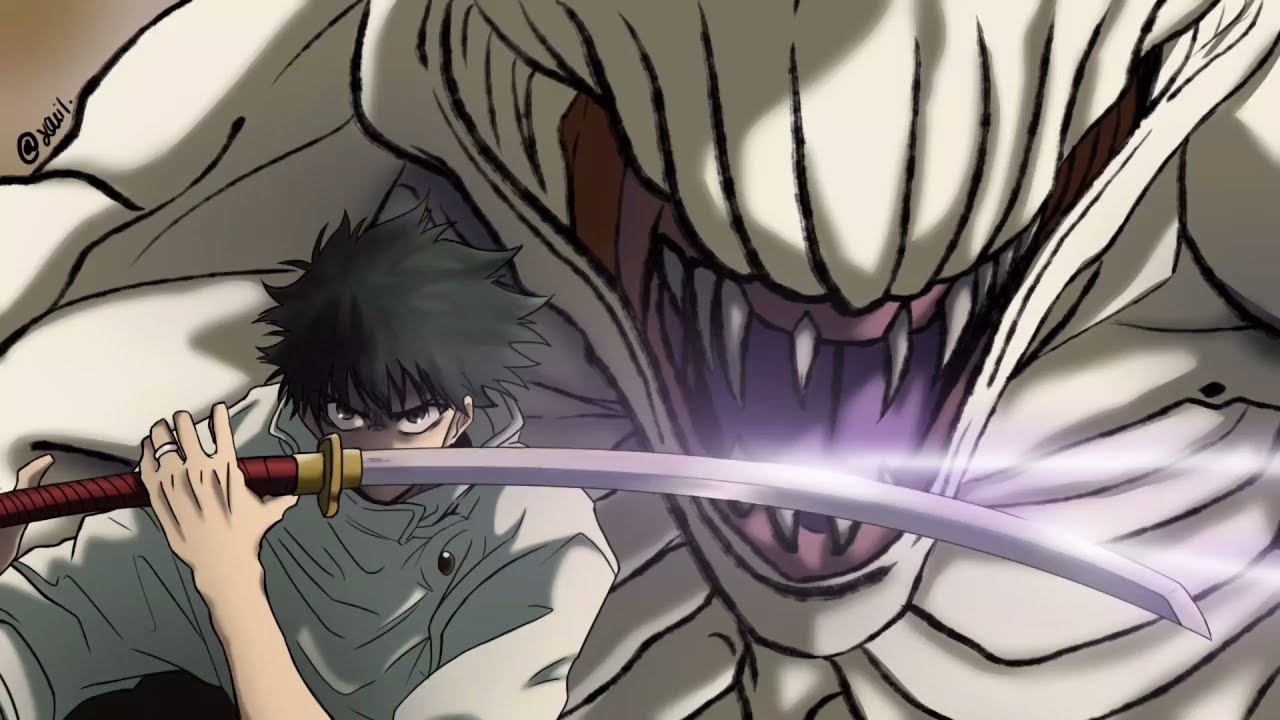 주술회전 옷코츠 유타 그리기 - YouTube