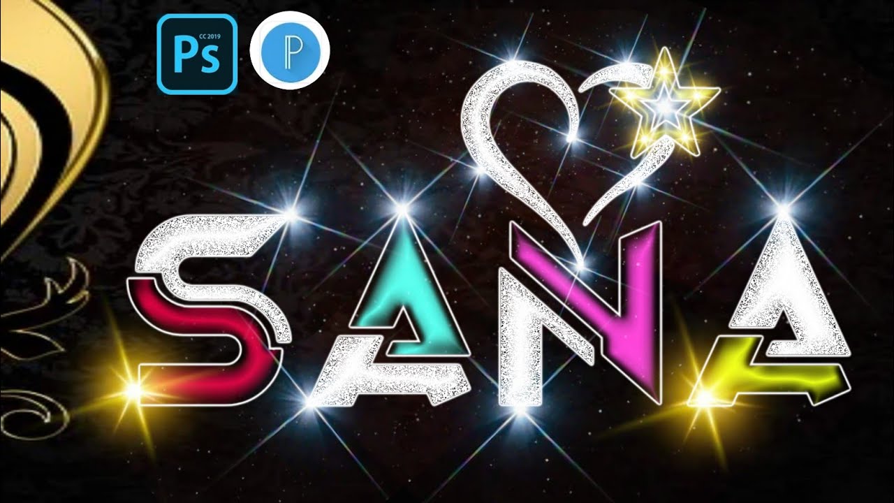 How to make glass font | cristal glass font editing | ps touch | ps cc ...