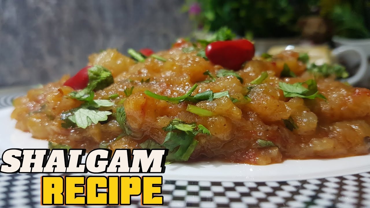 SHALGAM RECIPE | SPICY SHALGAM | HOW TO MAKE TURNIP VEGETABLES | گونگلو ...