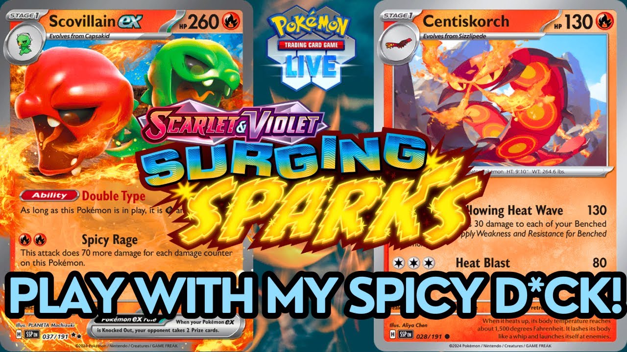 Scovillain ex is the SPICIEST deck from Surging Sparks! - YouTube