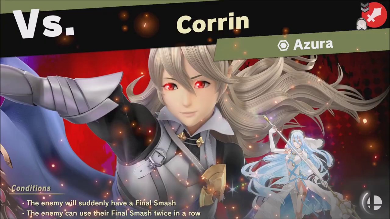 Super Smash Bros Ultimate vs Corrin (Unlocks: Azura) World of Light ...
