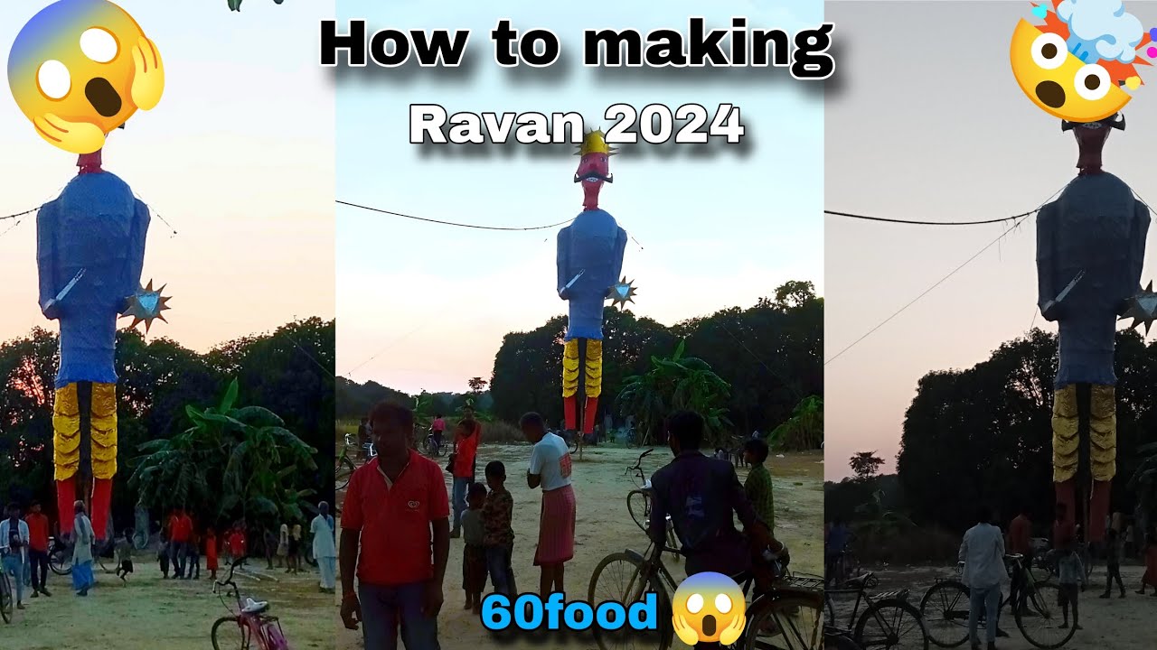 HOW TO MAKING RAVAN 2024 | RAVAN KAISE BANAEN 2024 | RAVAN MAKING 2024 ...