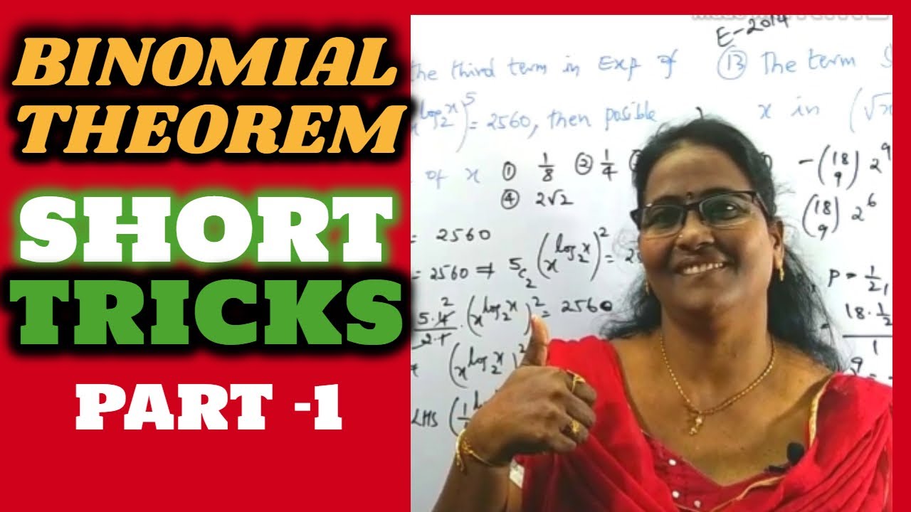 BINOMIAL THEOREM SHORT TRICKS - YouTube