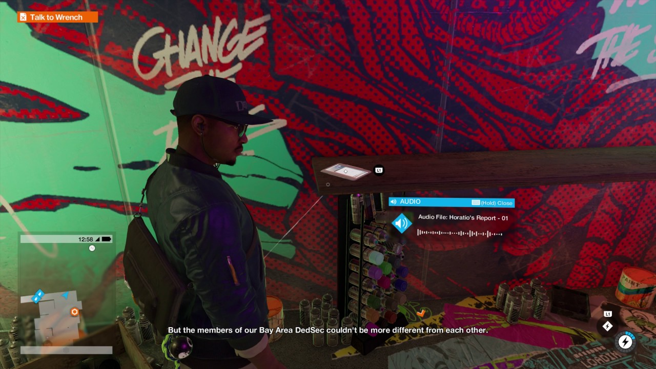Watch Dogs 2 - Deadsec Hideout: Horatio Report 01 Audio File (Talks ...