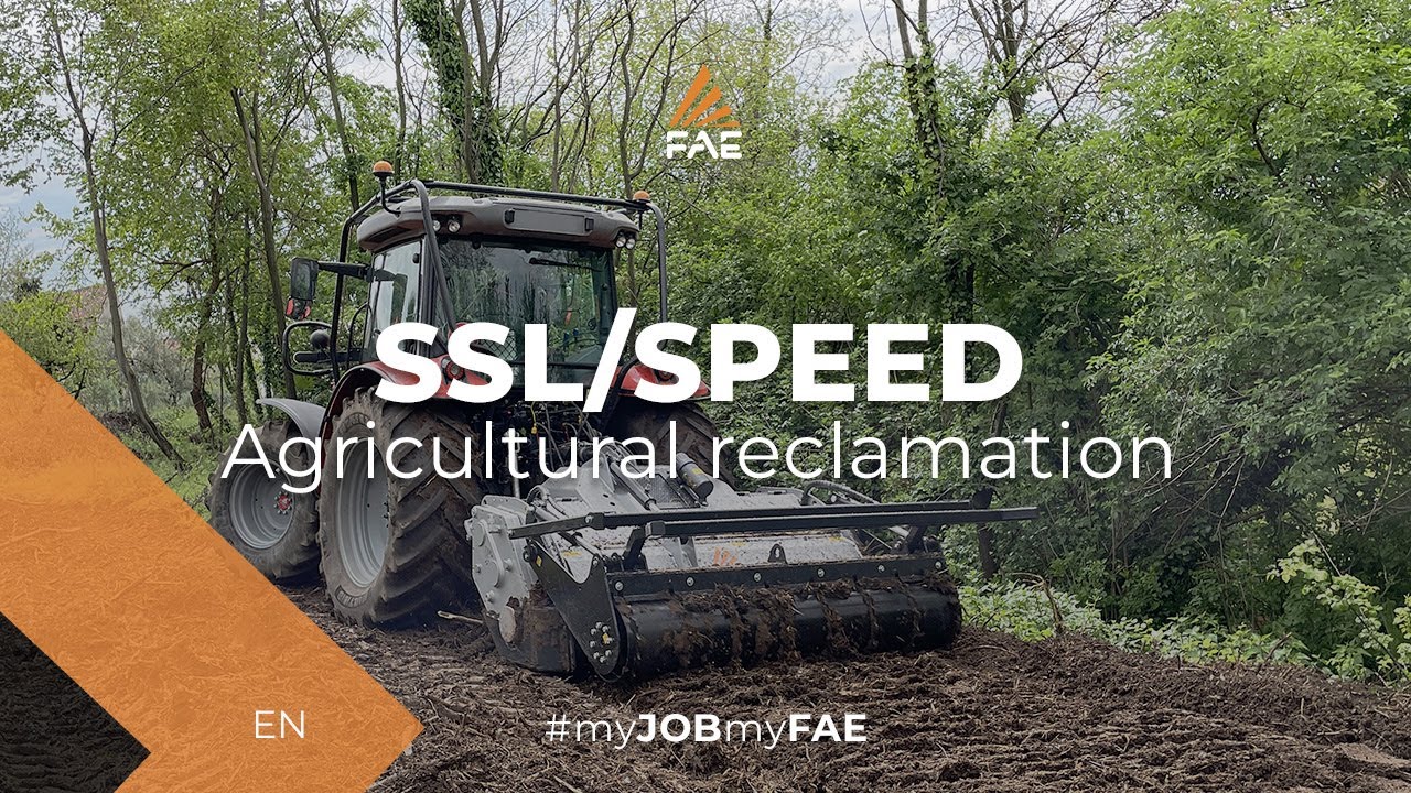 The FAE SSL/Speed forestry tiller at work with a SAME Explorer tractor ...