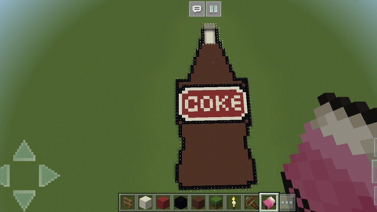 How to Draw COKE Bottle/ pixel art/ Minecraft And Lokicraft 5 - YouTube
