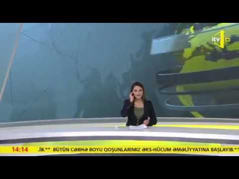 Qələbə xəbərini çatdıran İTV-nin xanım əməkdaşı ağladı