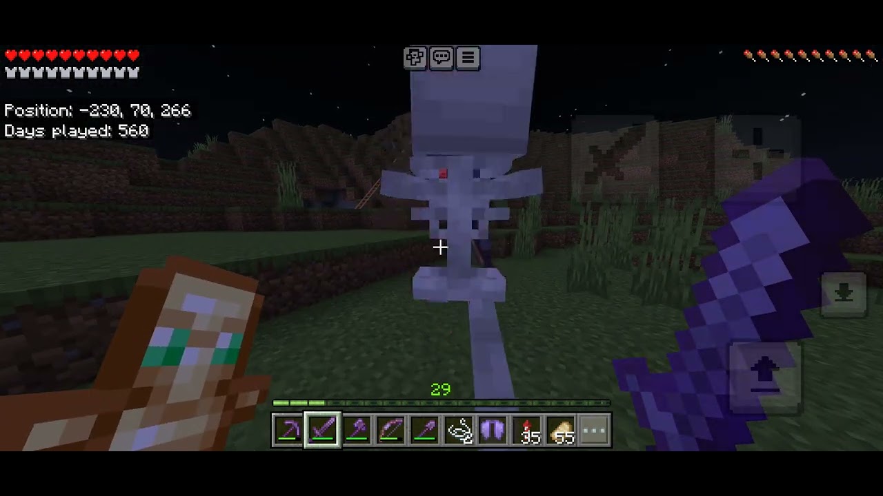 Minecraft gameplay zombie vs skeleton - YouTube