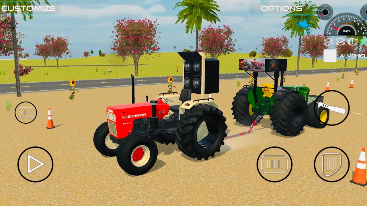 Indian Tractor Game 🚜 | Powerful Tractor Pulling Gameplay | New Farming ...