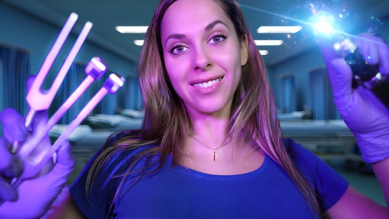 ASMR Intense Ear Cleaning and Ear Exam, Relaxing Tuning Fork, Otoscope ...