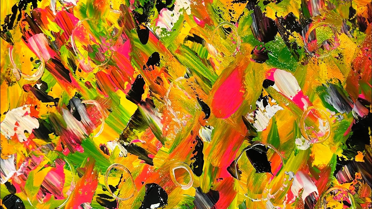 Just A Little Art Therapy - Easy How To Abstract Paint For Beginners ...