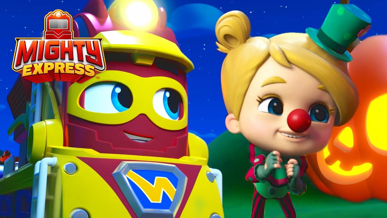 Freight Nate and the Costume Contest 👻| Mighty Express Clips | Cartoons ...