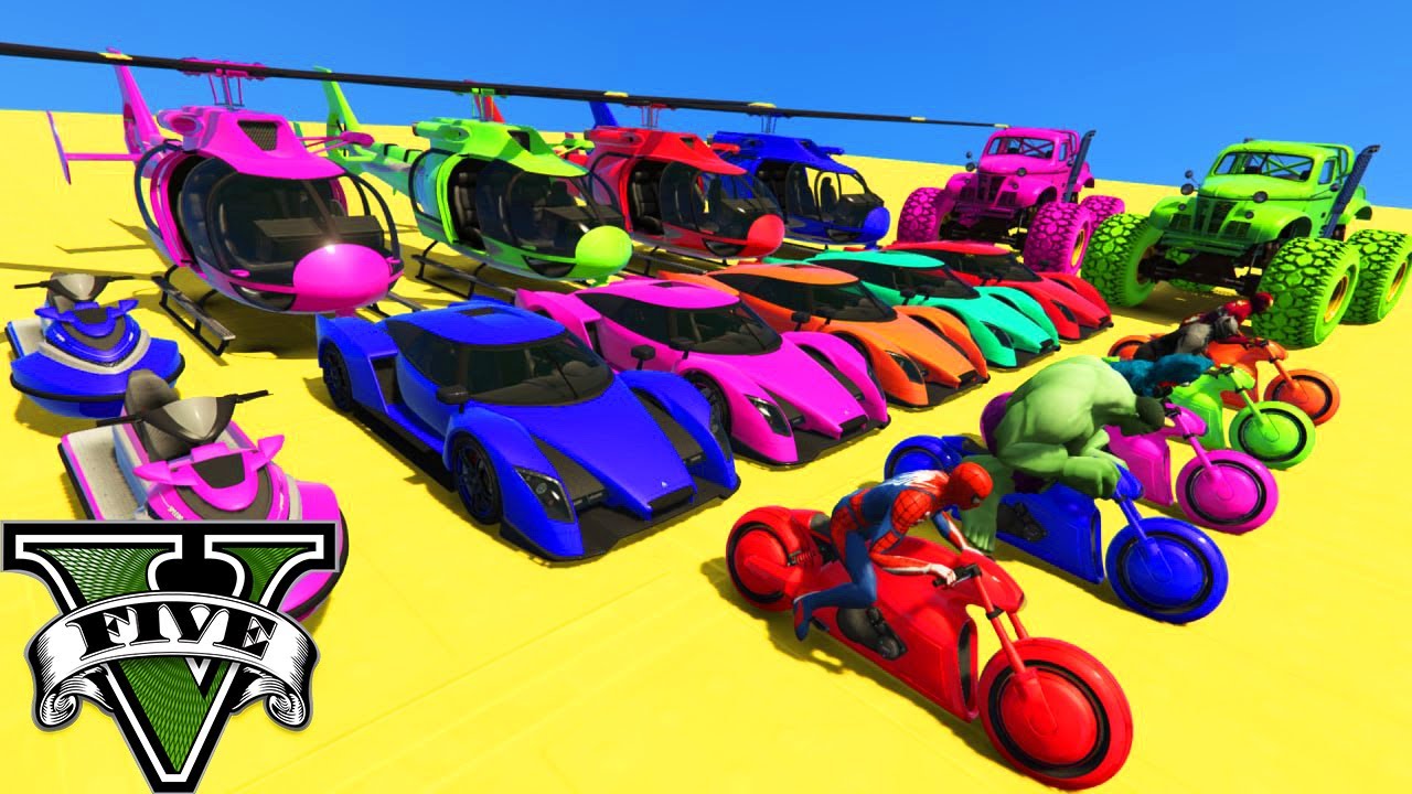 GTA V EPIC NEW STUNT RACE For Car Racing Challenge By Trevor - YouTube