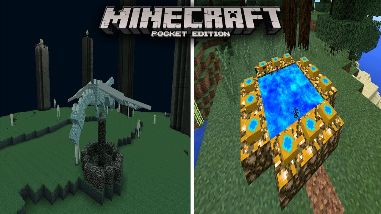 Aether Dimension! - Minecraft PE (Pocket Edition) - YouTube