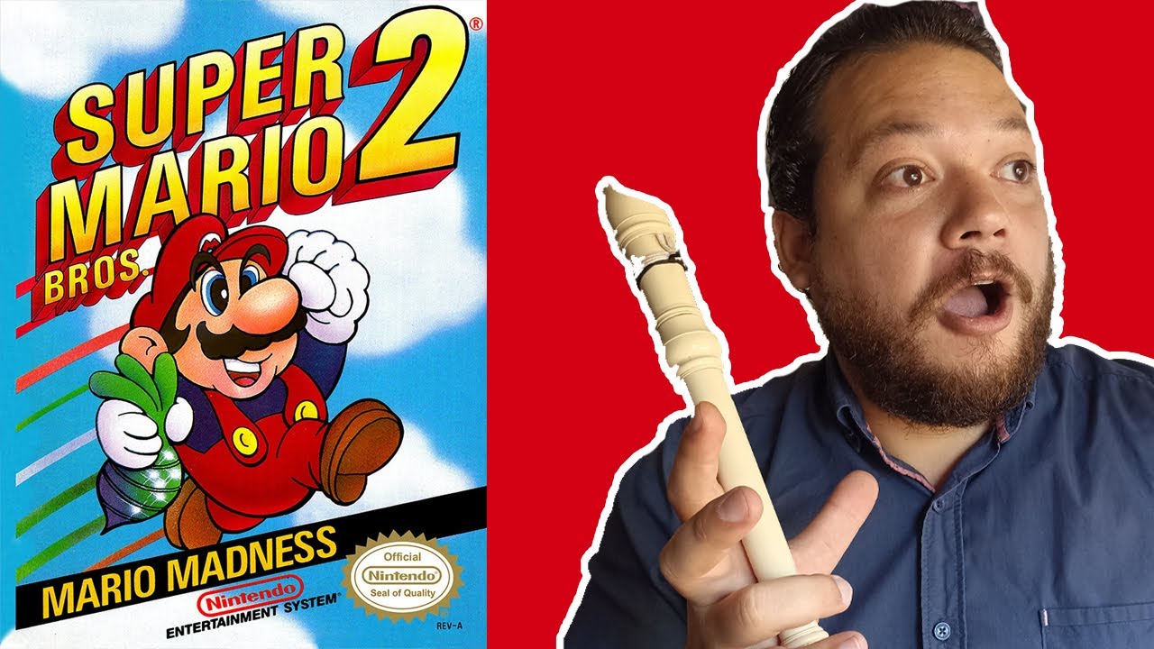 OVERWORLD THEME de SUPER MARIO BROS 2 en flauta dulce con notas - YouTube
