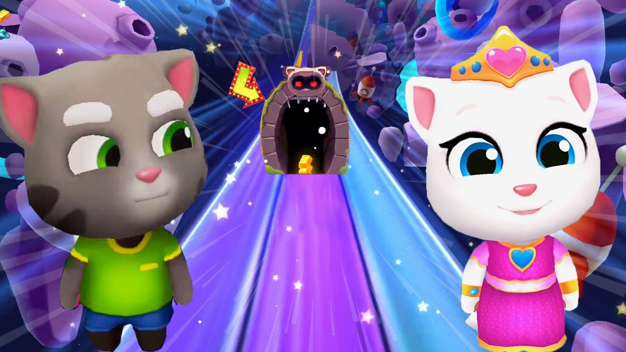 TALKING TOM GOLD RUN 2020 - NEW SPACE SIDE WORLD TALKING TOM VS ...