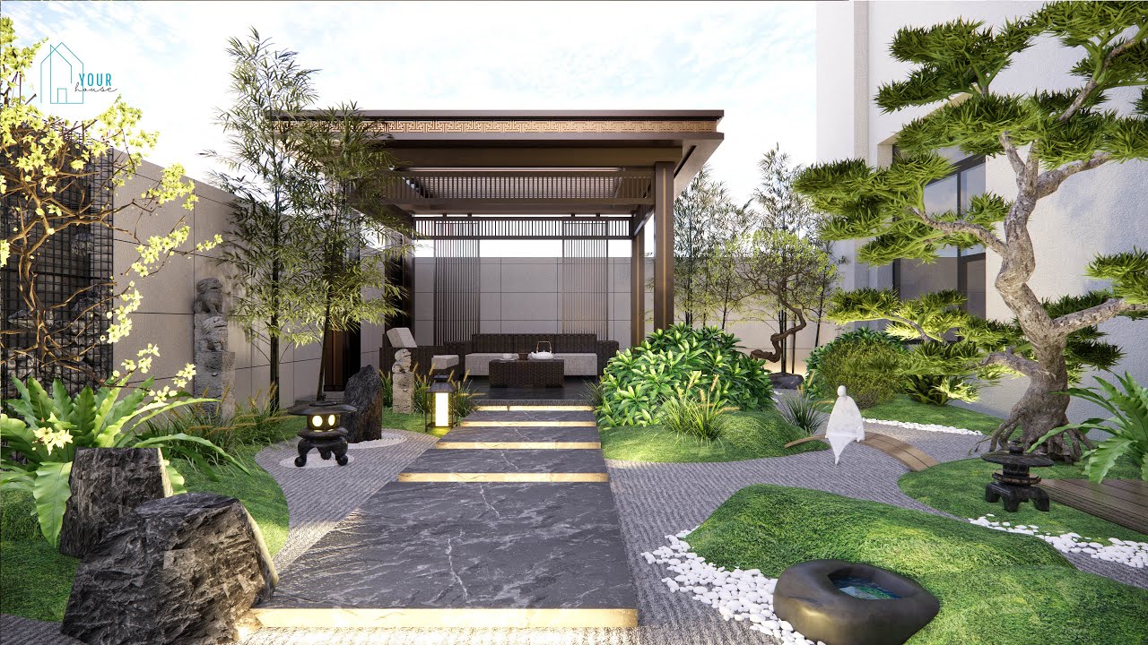 How to design a classy and luxurious backyard landscape for you - YouTube