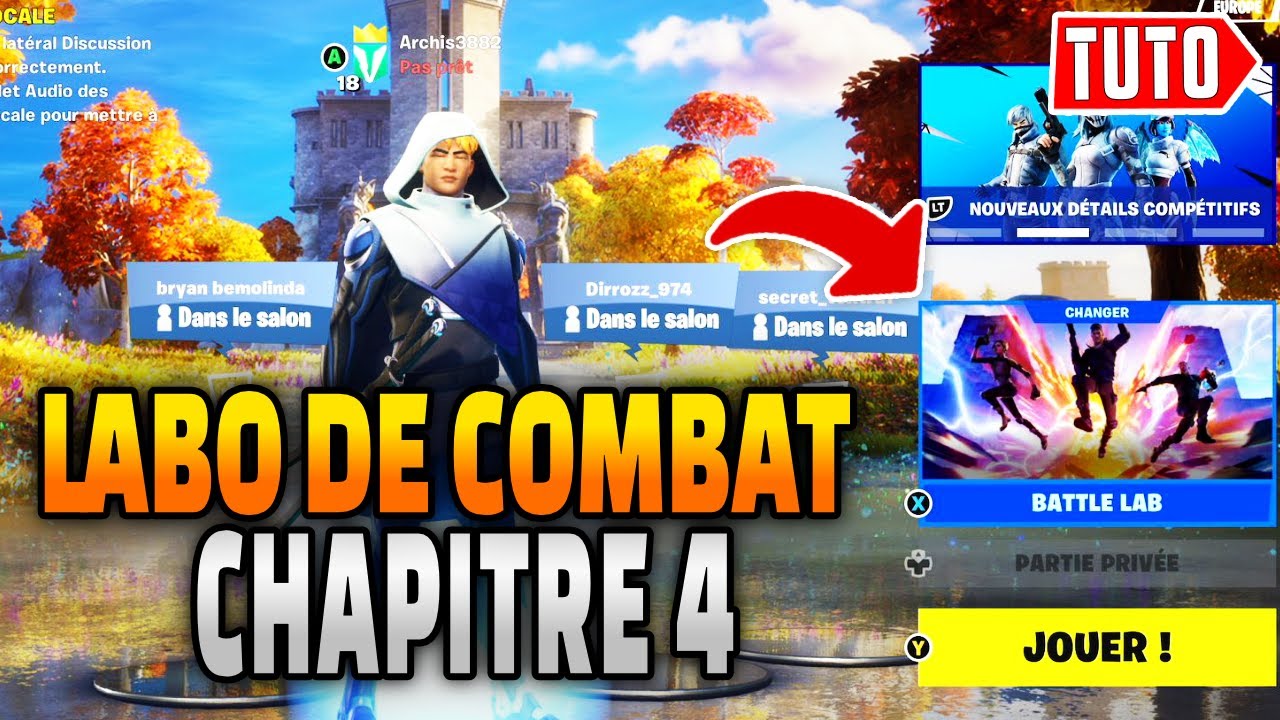 COMMENT JOUER AU LABO DE COMBAT SUR FORTNITE CHAPITRE 4 - YouTube
