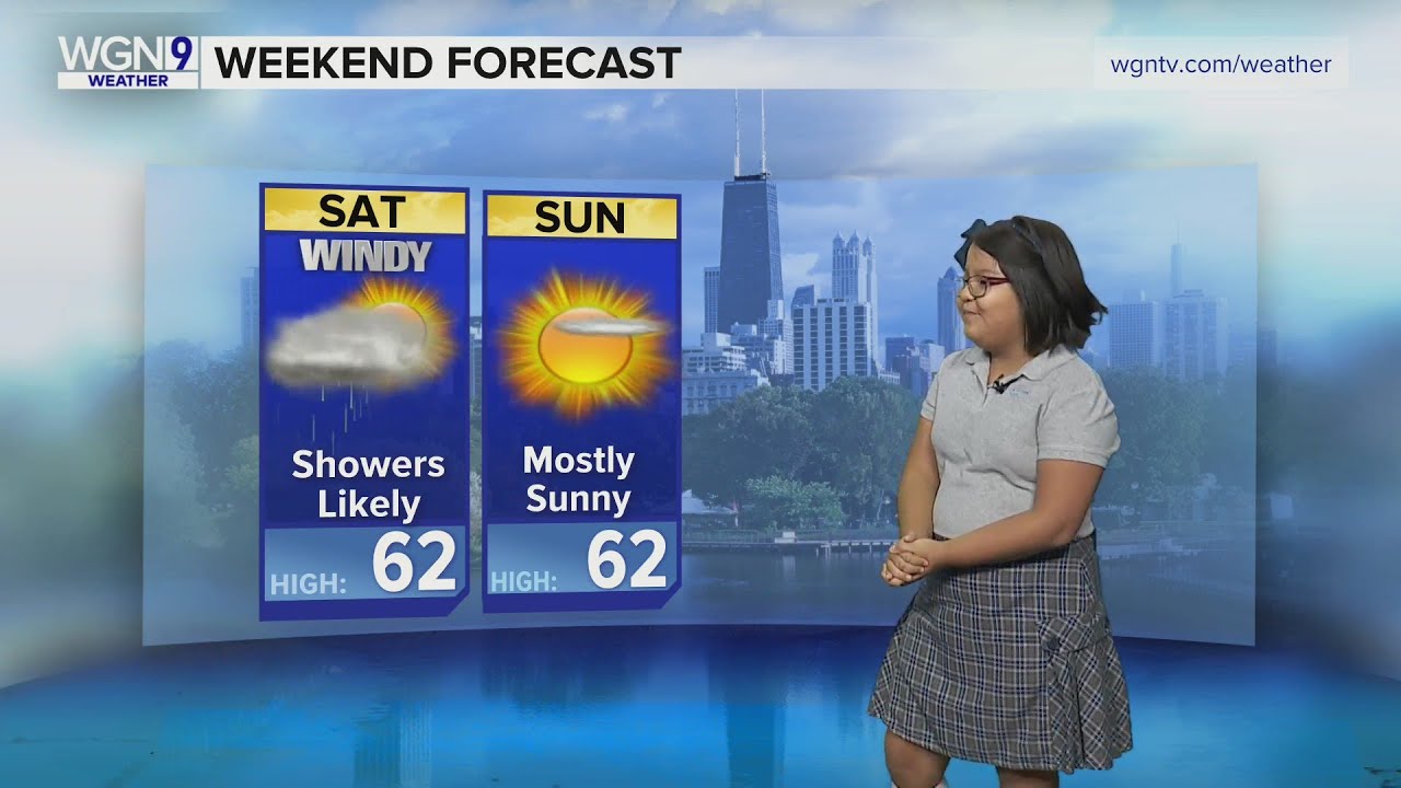 Adorable 4th grader reports Friday's weather forecast - YouTube