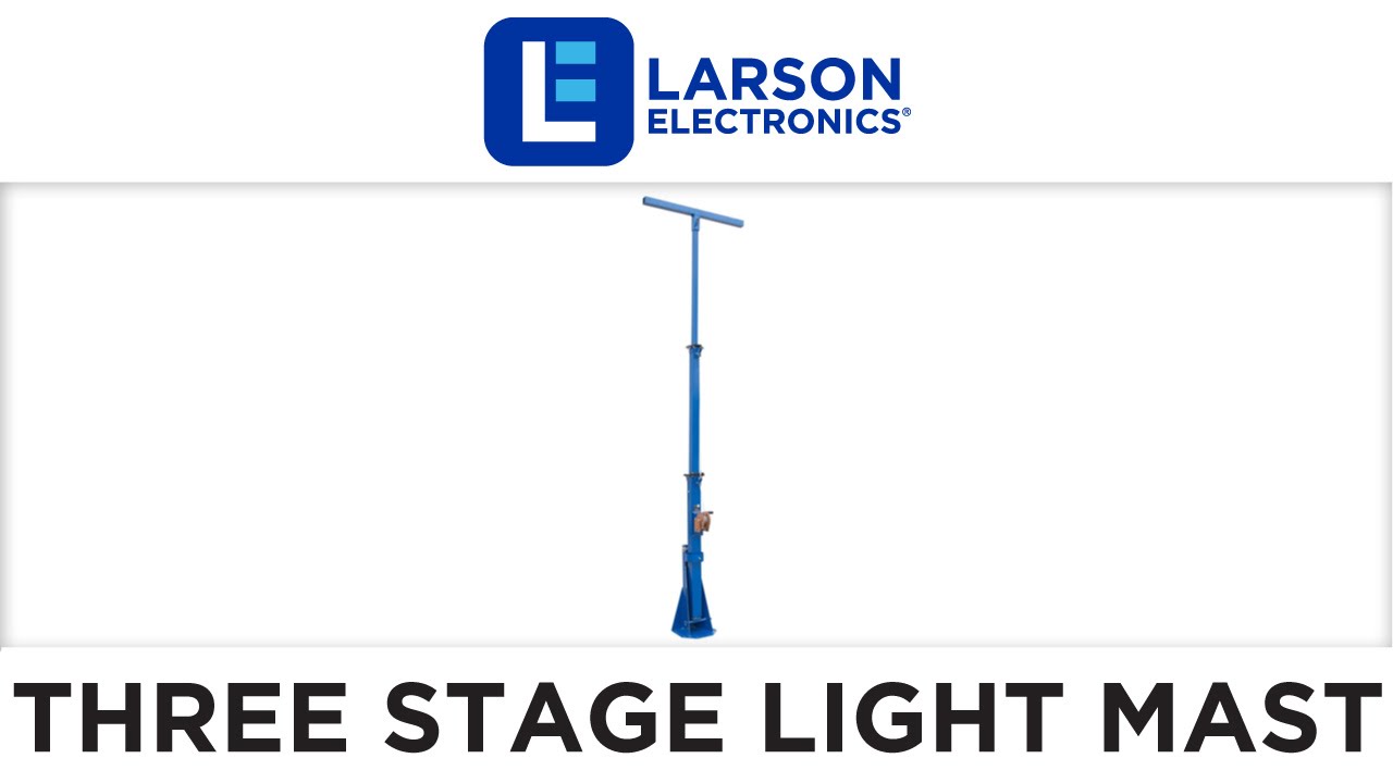 Three Stage Light Mast - Extends up to 12 Feet - Mount LED, HID ...