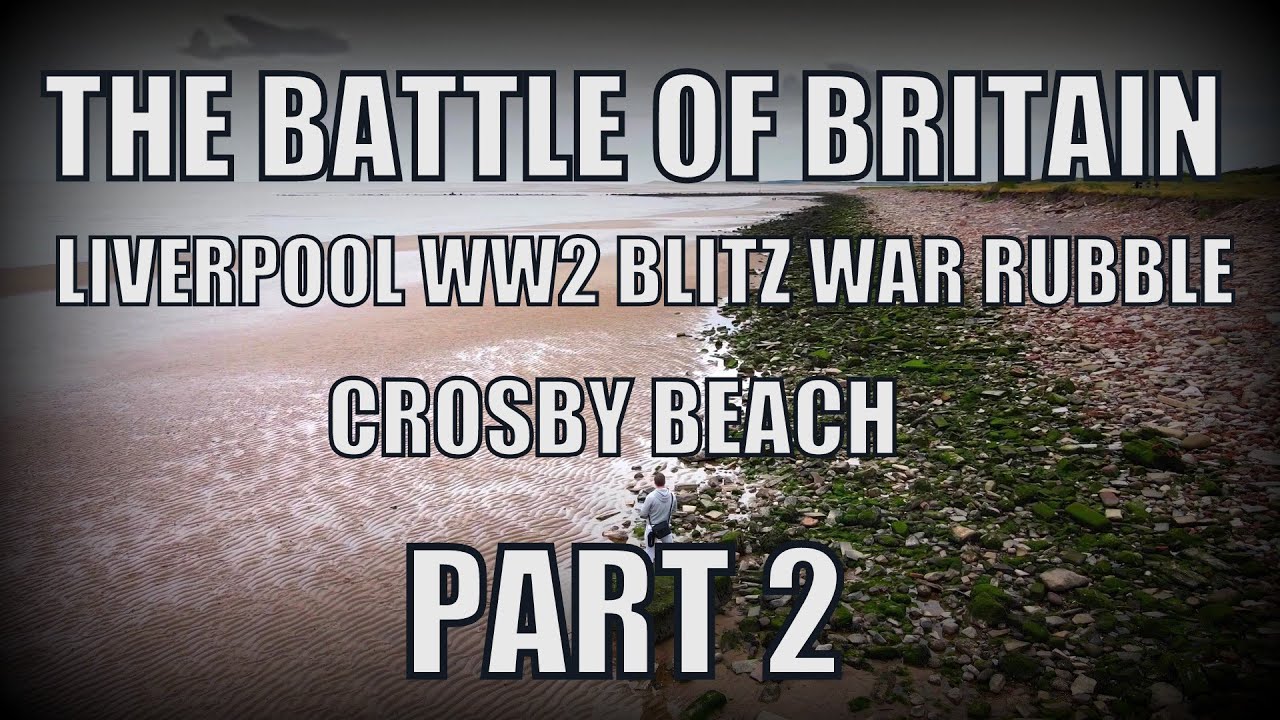 The Battle Of Britain WW2 Liverpool Bomb Damage Beach Rubble Crosby ...