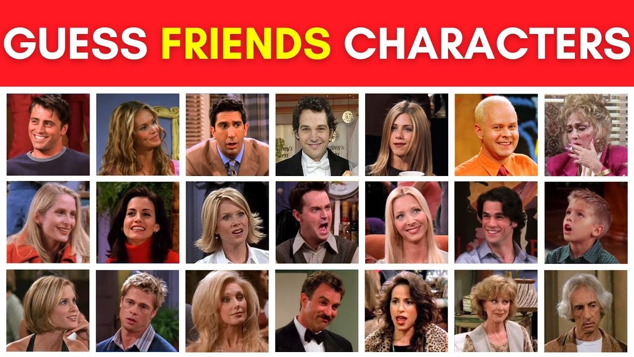 Guess the 65 F.R.I.E.N.D.S Characters 🛋️ | FRIENDS TV Show Quiz - YouTube