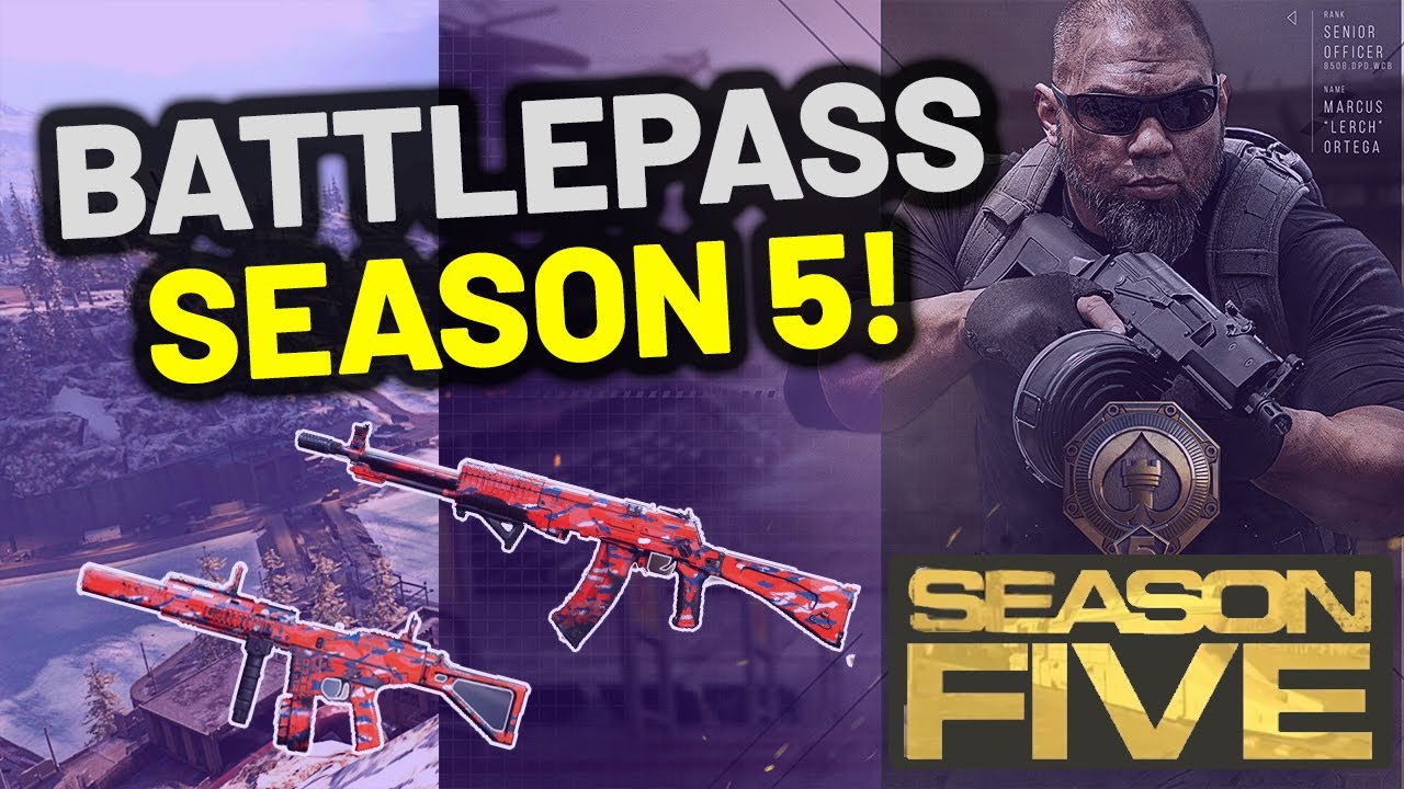 BATTLE PASS SEASON 5 COMPLETO | Passe de Batalha 5 Temporada COD ...