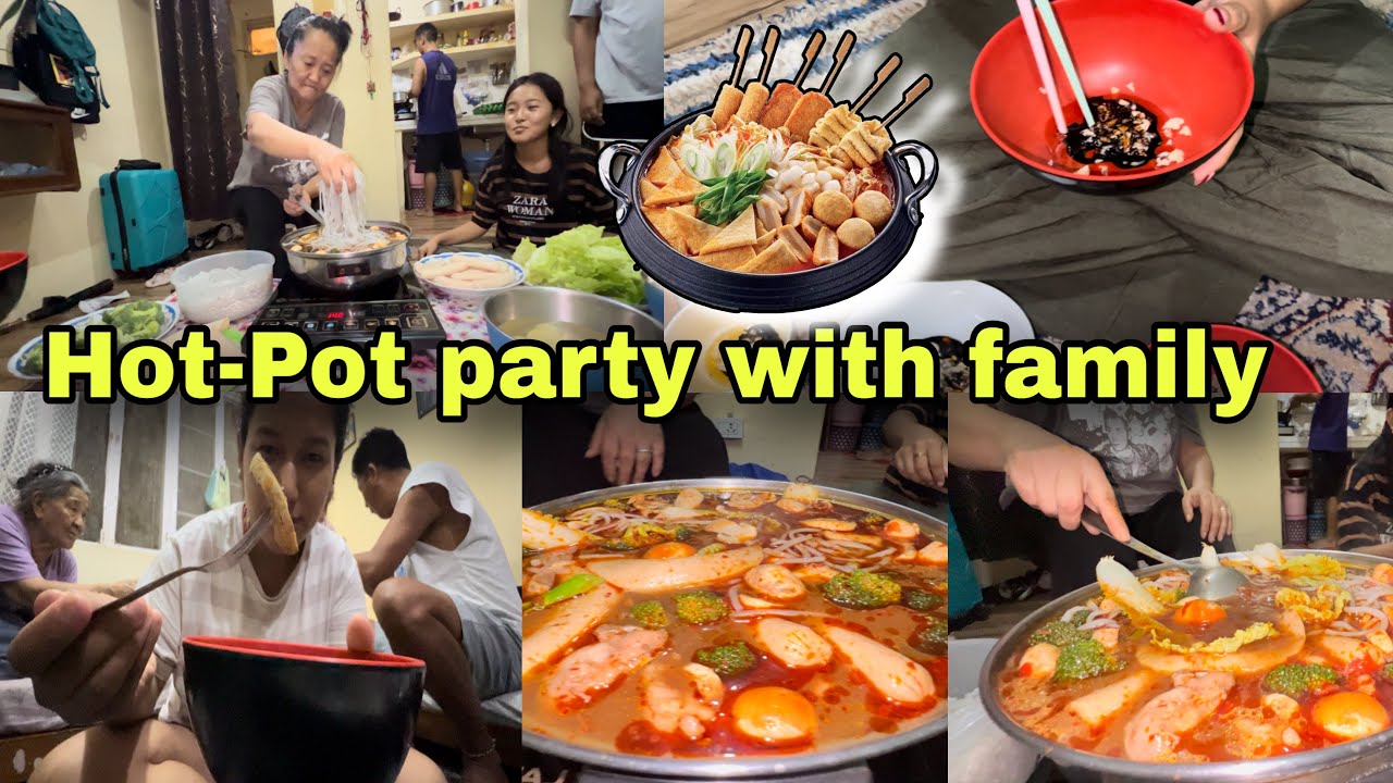 HOCCO’S HOT-POT PARTY 🥘🍲 WITH FAMILY || HOT AND DELICIOUS 🤤 || PEMA’S ...