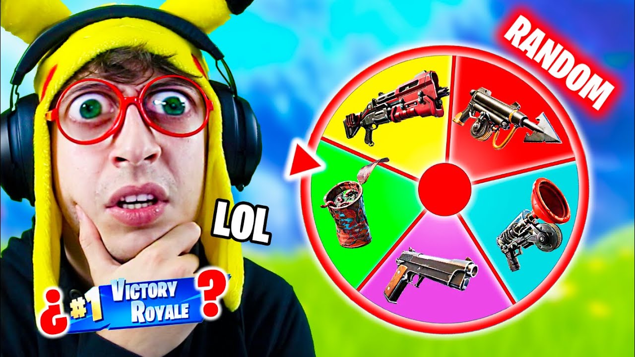 RANDOM **RULETA** Challenge en Fortnite Battle Royale!! (Reto spin the ...