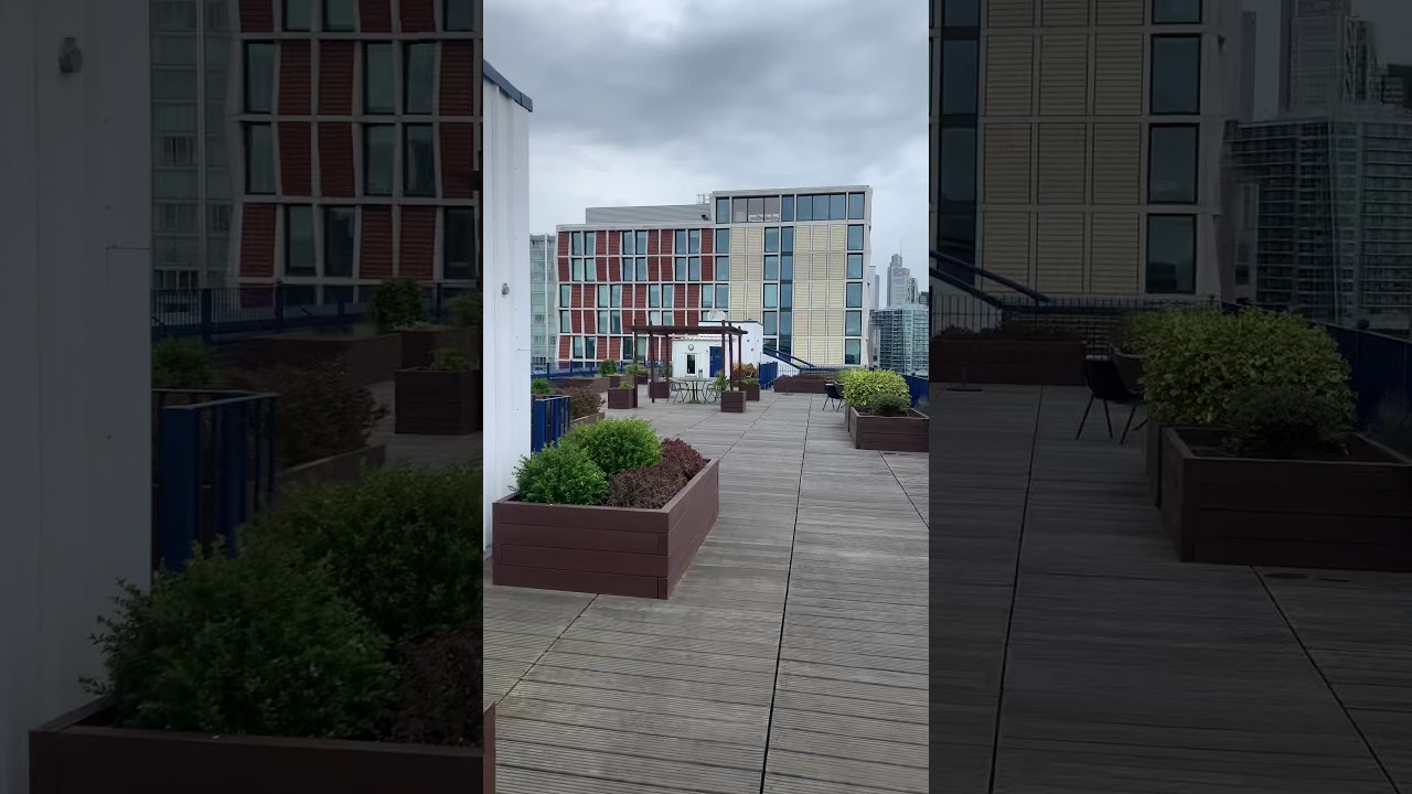 Communal roof terrace for skyline plaza - YouTube