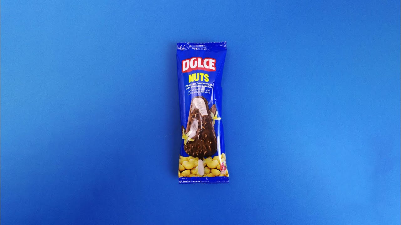 DOLCE NUTS Vanilla Ice Cream covered with Chocolate & Peanuts - YouTube