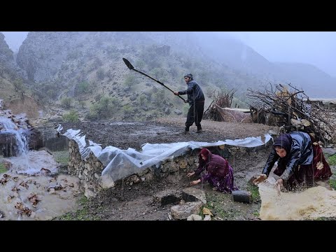 “This Wasn’t Just Rain… It Was a Terrifying Day in Nomadic Life 🌧️🔥”