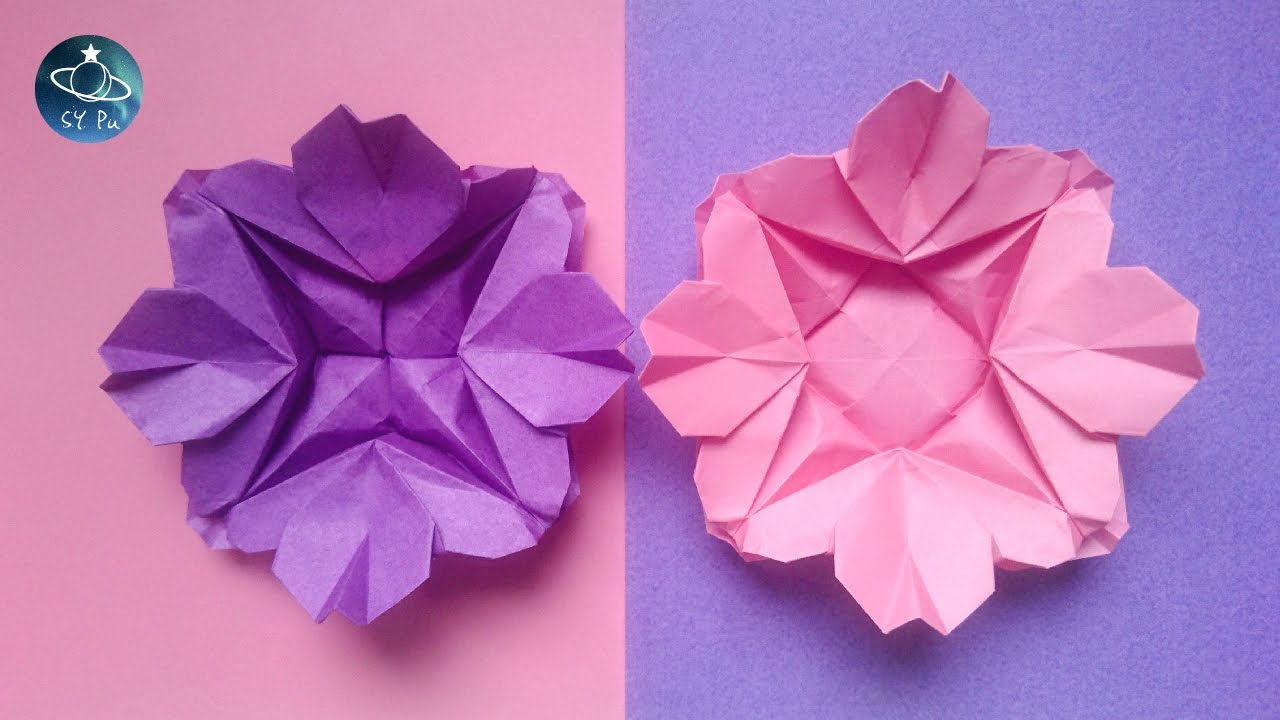 Peony · The Pattern Easy Origami Tutorial ║ 牡丹•紋 簡單摺紙 教學 - YouTube