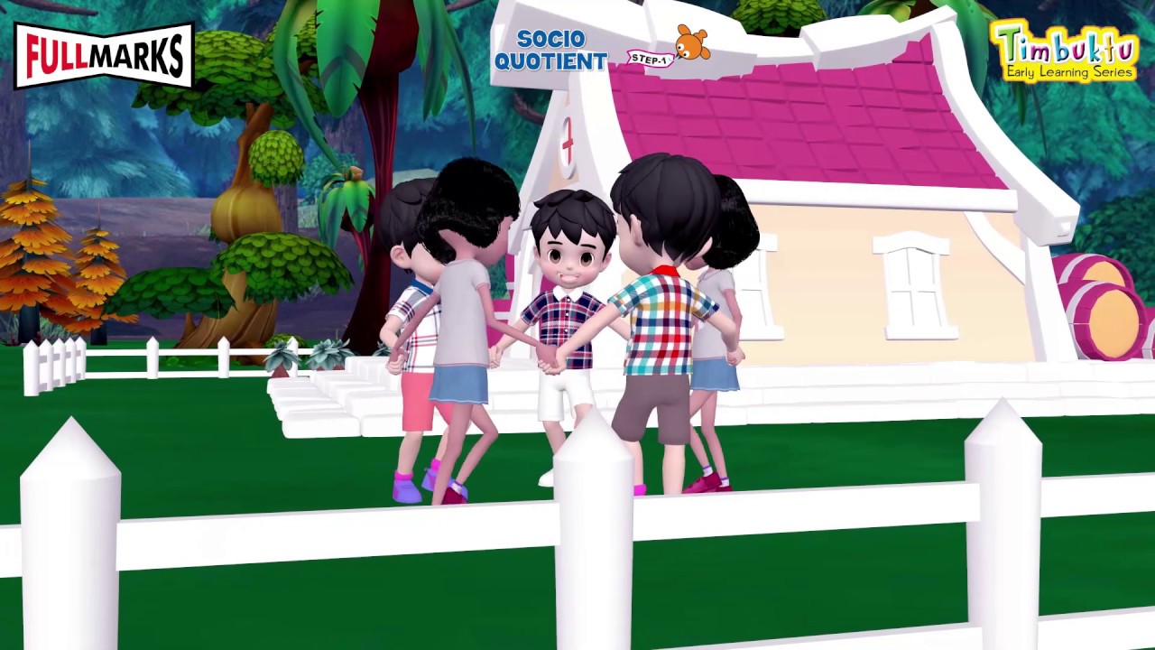 Ring A Ring O' Roses Animated English Nursery Rhymes & 3D Songs For ...