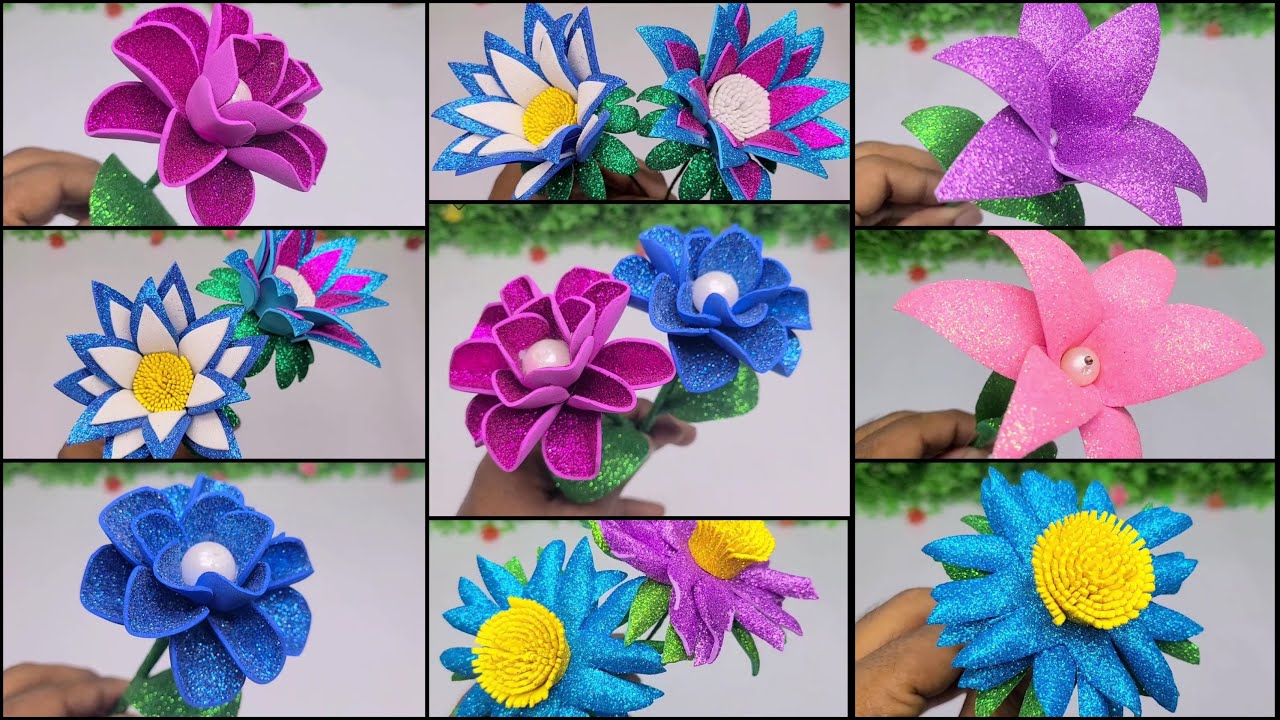 4 HandiCrafts idea - Easy and Simple Flower Tutorial || DIY Paper ...