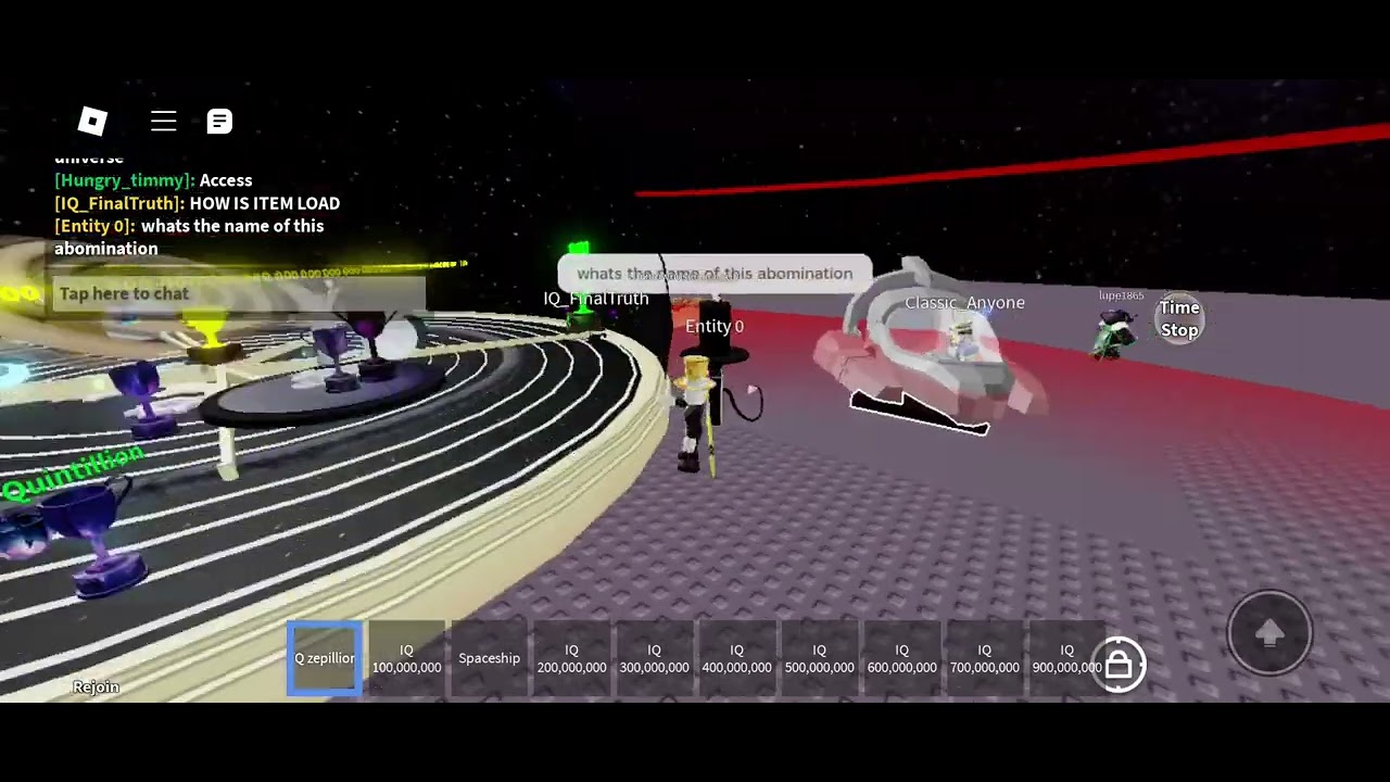 roblox iq zepillion showcase in galaxy iq obby fanmade - YouTube