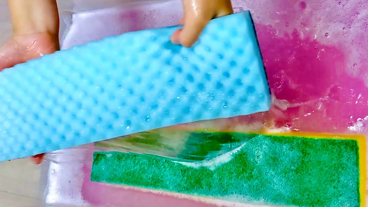 【ASMR】Snake sponge brothers🐍🐍simple squeeze - YouTube