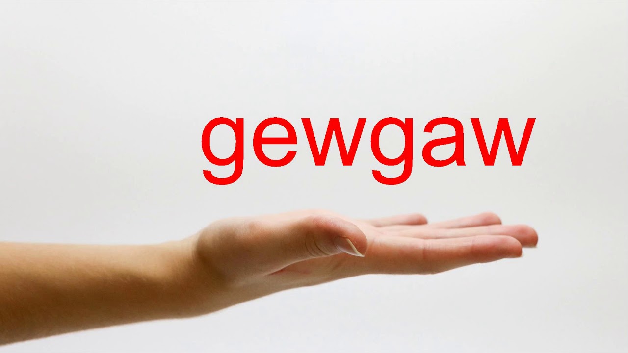How to Pronounce gewgaw - American English - YouTube