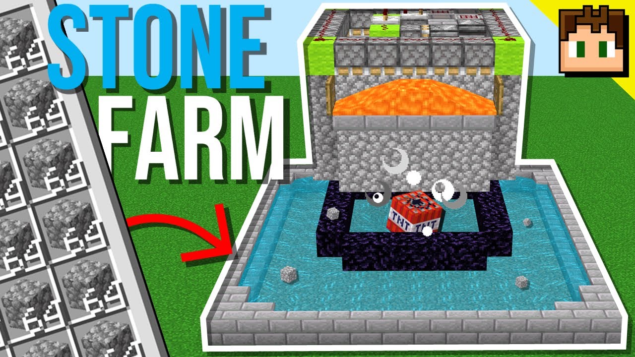 Minecraft Bedrock: How To Build an AUTOMATIC COBBLESTONE FARM! 1.21 Tutorial - YouTube