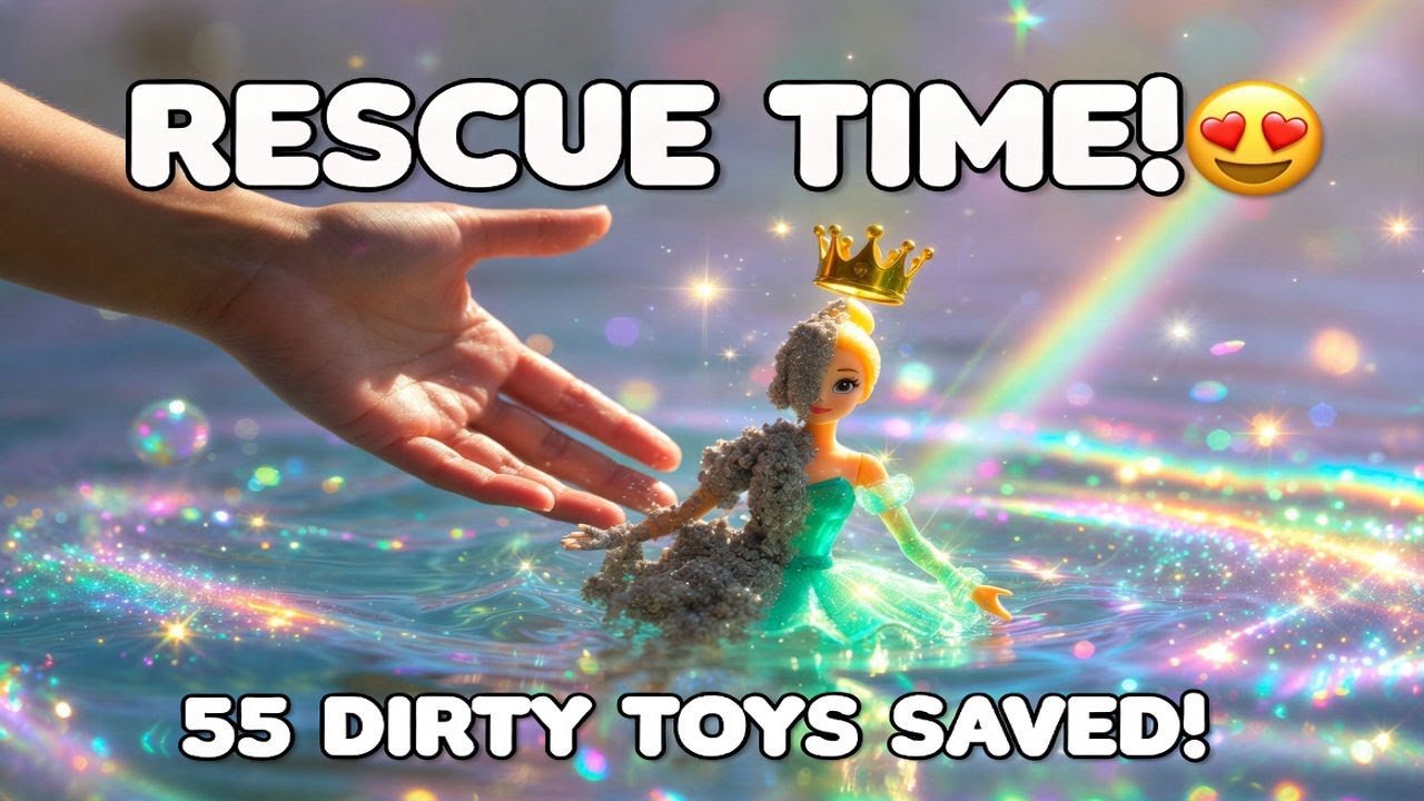 RESCUE THE DIRTY TOYS! 🚒 Magic Clean Village | Satisfying Toy Cleaning ...