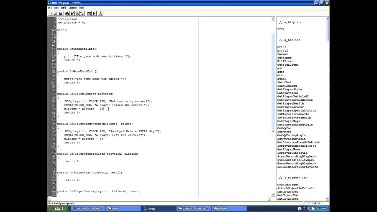 Sa Mp Scripting Tutorial 4 Variables Youtube