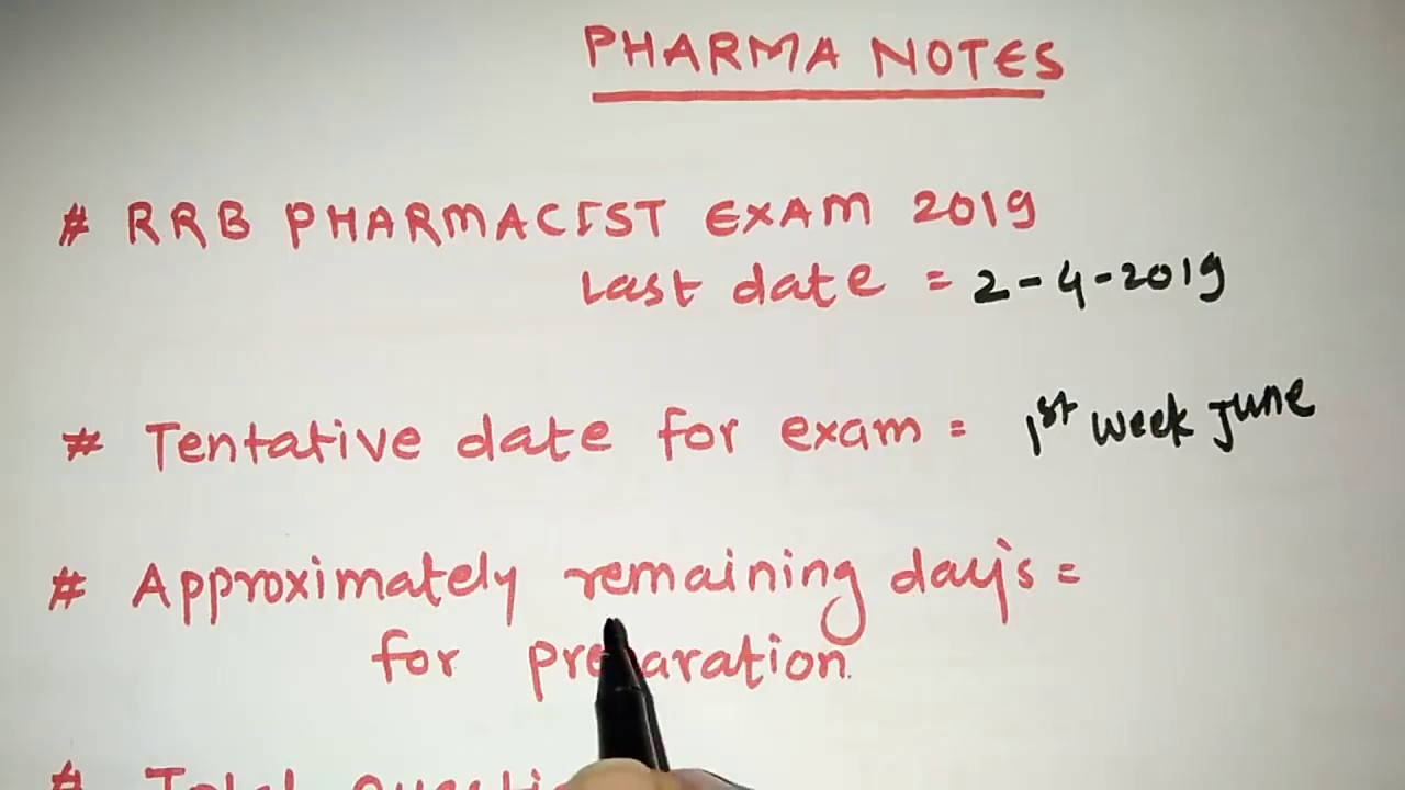 SYLLABUS | STRATEGY | PREPARATION | RRB PHARMACIST EXAM | PART-16 - YouTube