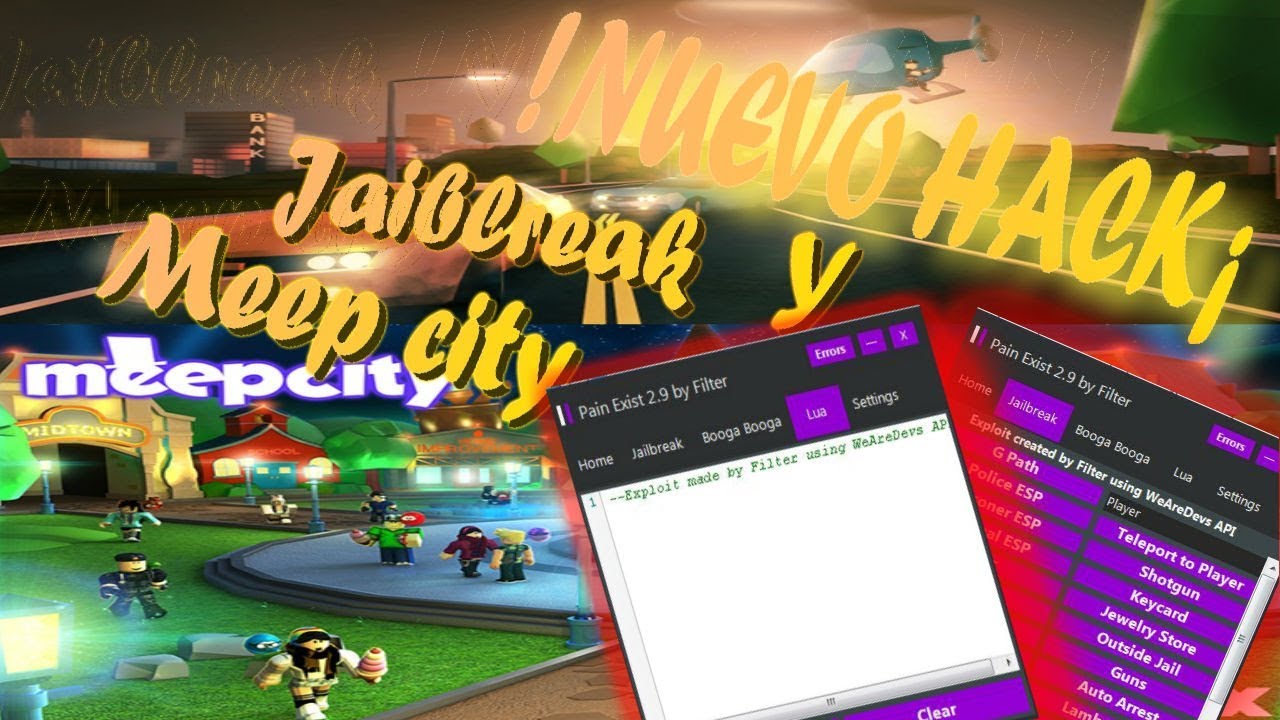 🔥NUEVO HACK DE JAILBREAK Y MEEP CITY(plus gratis)!★🔥 - YouTube