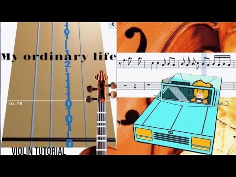 my ordinary life - the living tombstone [violin tutorial] - YouTube