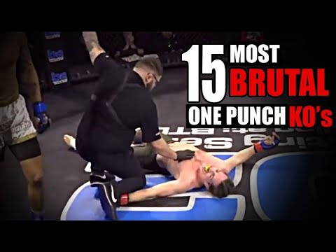 15 Most Brutal One Punch Knockouts in MMA ! - YouTube