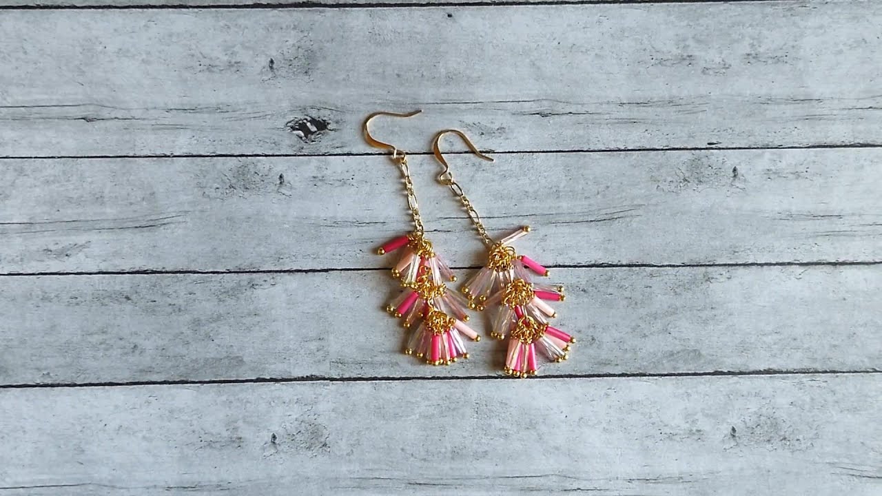 Fun Cluster Cha Cha Earrings Tutorial - YouTube